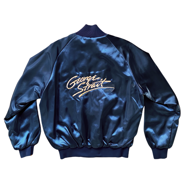 George Strait Deadstock Dark Blue Tour Jacket Size L – Vinyl Ranch