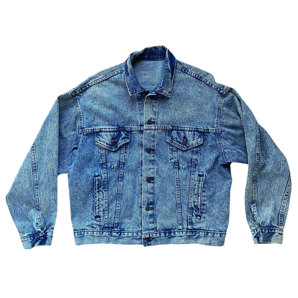 Reba McEntire Rare Embroidered Acid Wash Denim Jacket Size L – Vinyl Ranch