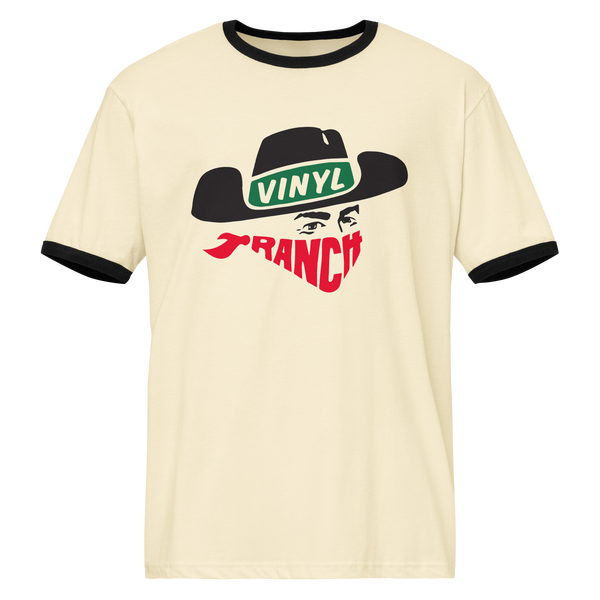Vinyl Ranch Bandit Logo 2014 Unisex Ringer Tee